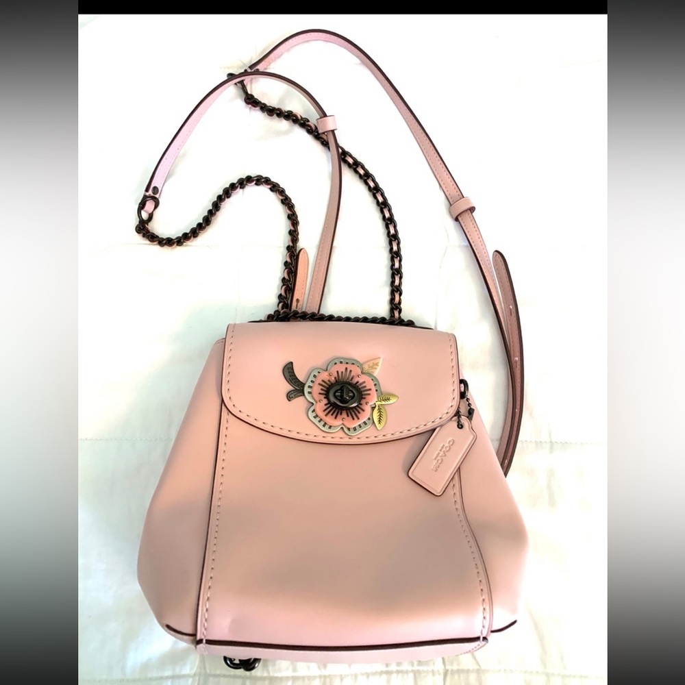 Coach Parker Convertible Backpack Tea Rose Pink Leath… - Gem